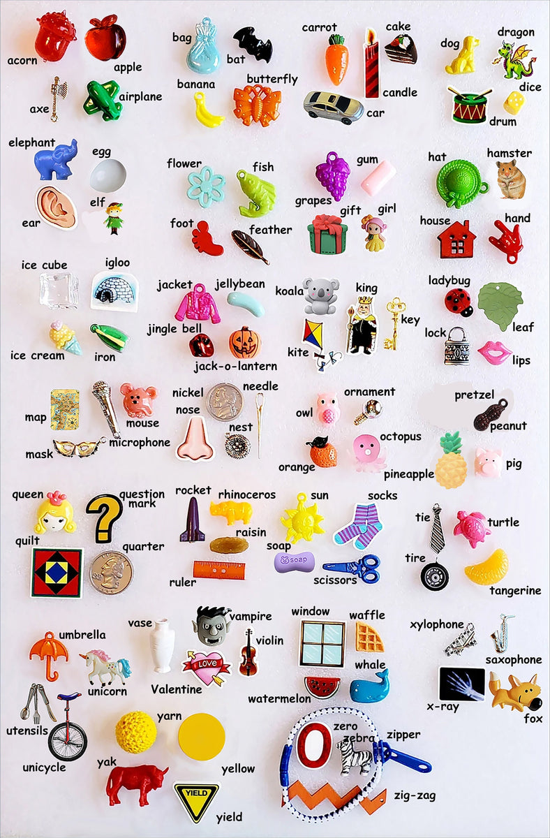ALPHABET TRINKETS - 104 pc - Speech therapy - homeschooling, education ...